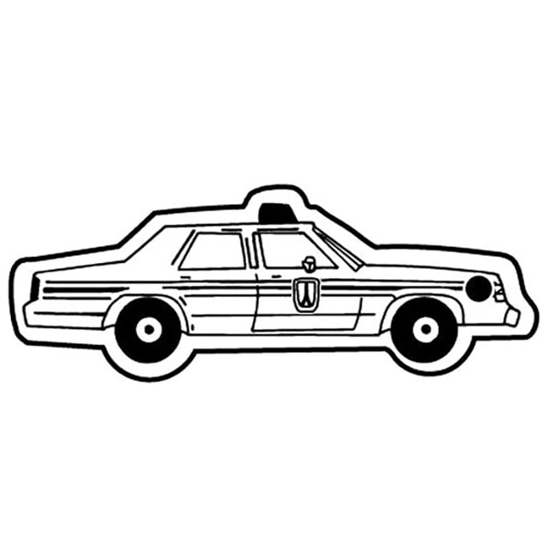 Police Car 1 Key Tag - Spot Color
